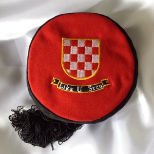Licka Kapa, Kicanka, Traditional Croatian Cap From Lika, Croatian ...