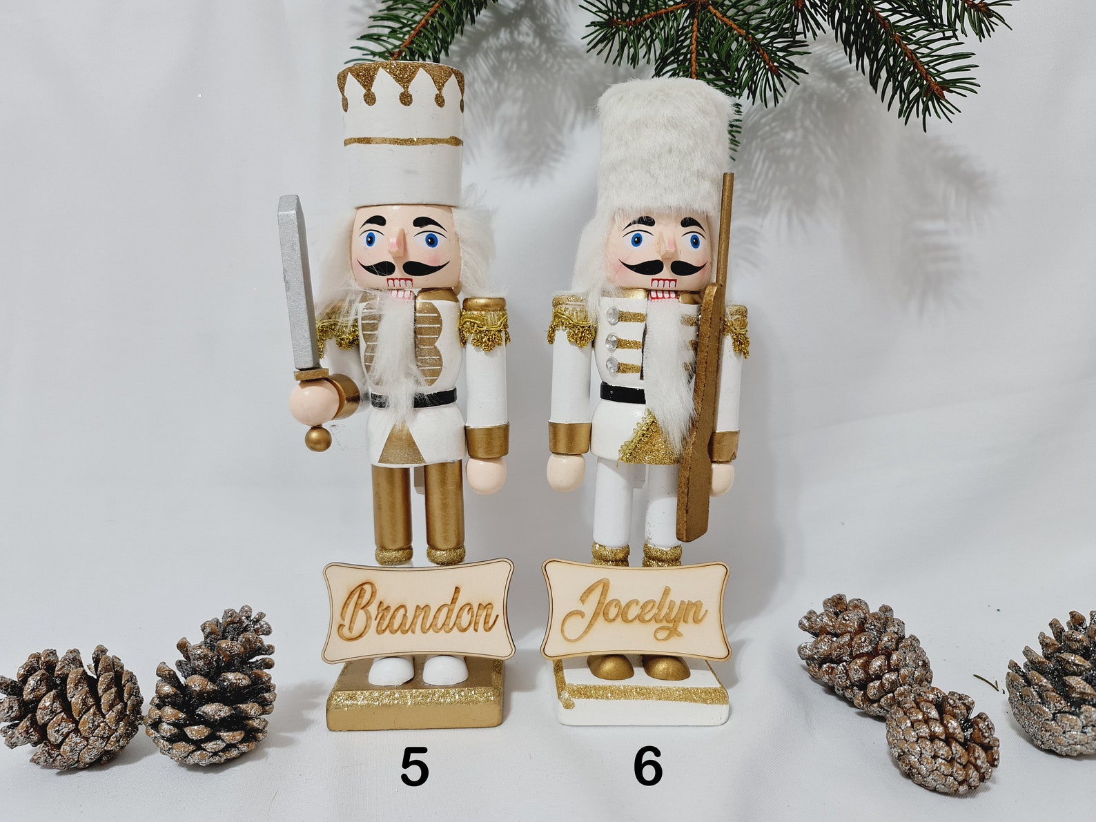Personalized Gold Nutcracker With Family Name 25cm - Etsy