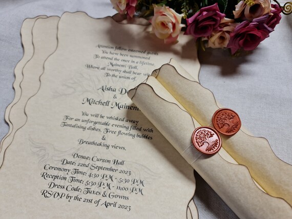 Old Looking Wedding Invitations