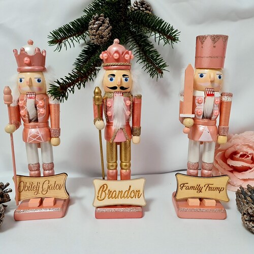 Personalized Pink Nutcracker Christmas Ornament With - Etsy