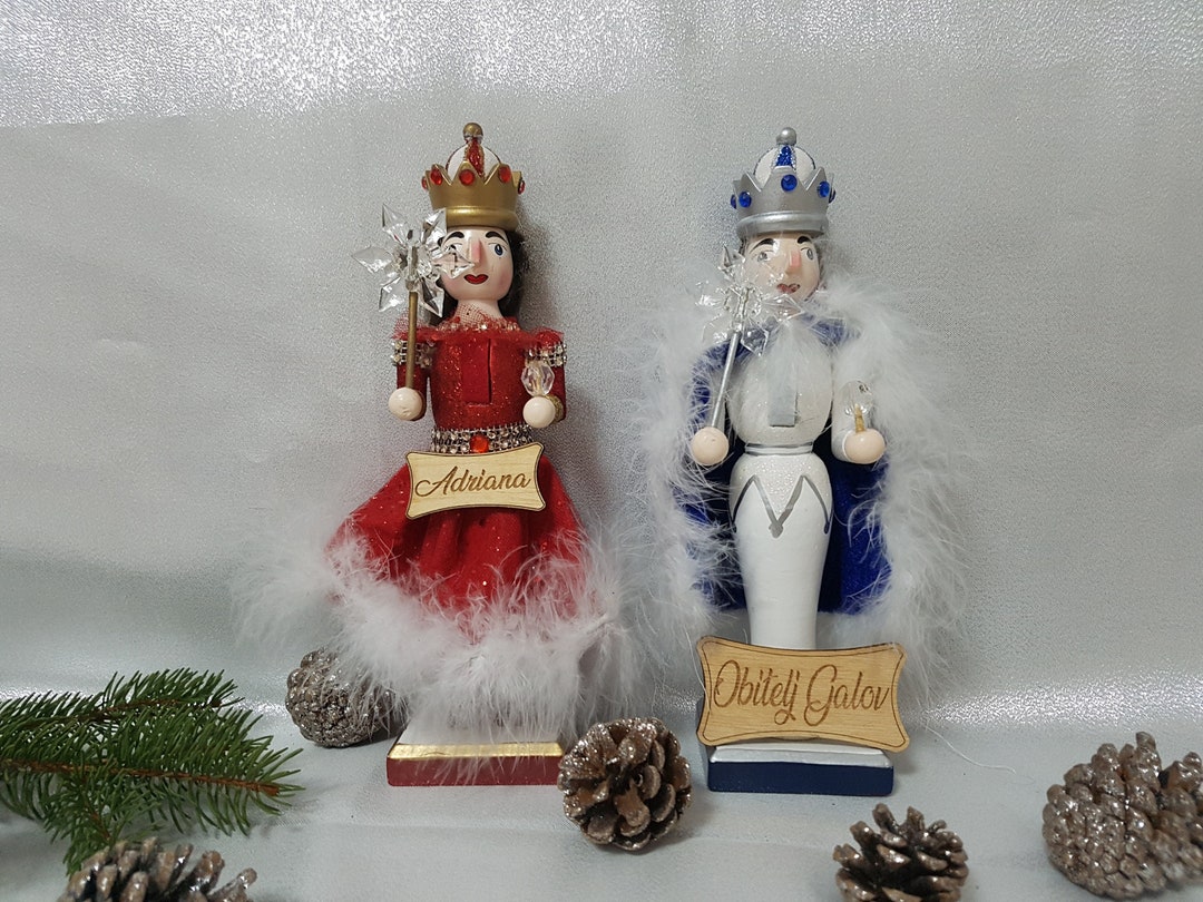 Personalized Female Nutcracker With Family Name, 25cm, 1pcs - Etsy