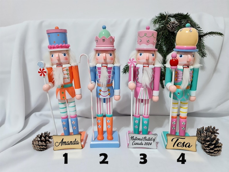 Personalized Candy Colorful Nutcracker With Family Name, 30cm, 11.8" - Etsy