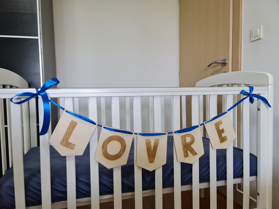 Baby Crib Name Sign, Wooden Name Sign for Boys - Etsy