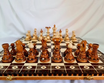 Hand Carved Chess Set | Etsy