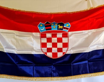 Croatian Flag With the Old Grb 3 Sizes | Etsy