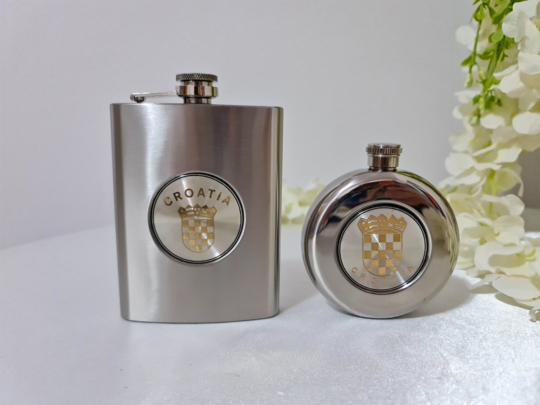 Flask With Croatian Coat of Arms 8oz - Etsy