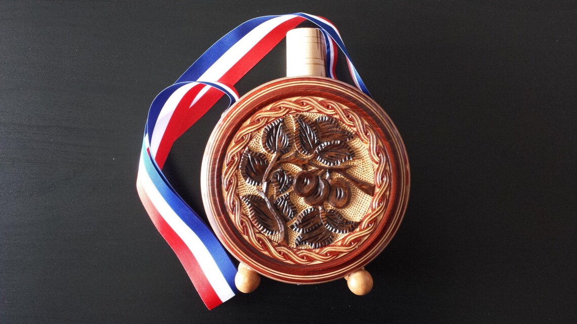 Croatian Cuturica Size L 500ml Old Grb Wooden Flask - Etsy