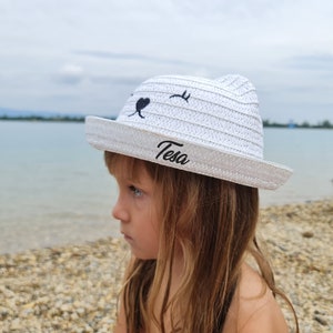 Personalized Kids Beach Cat Hat, 3 Colors - Etsy UK