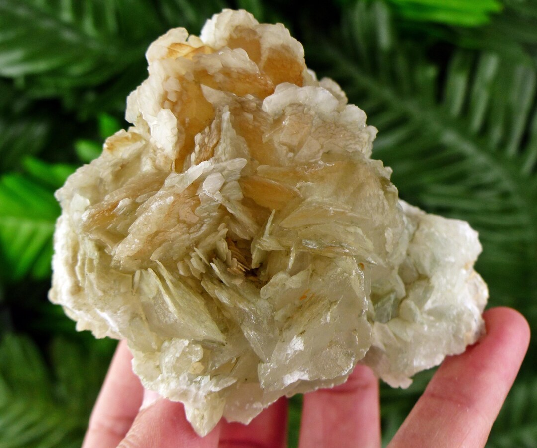 Amazing and Rare Calcite With Chlorite Like Flower, Raw Crystal ...