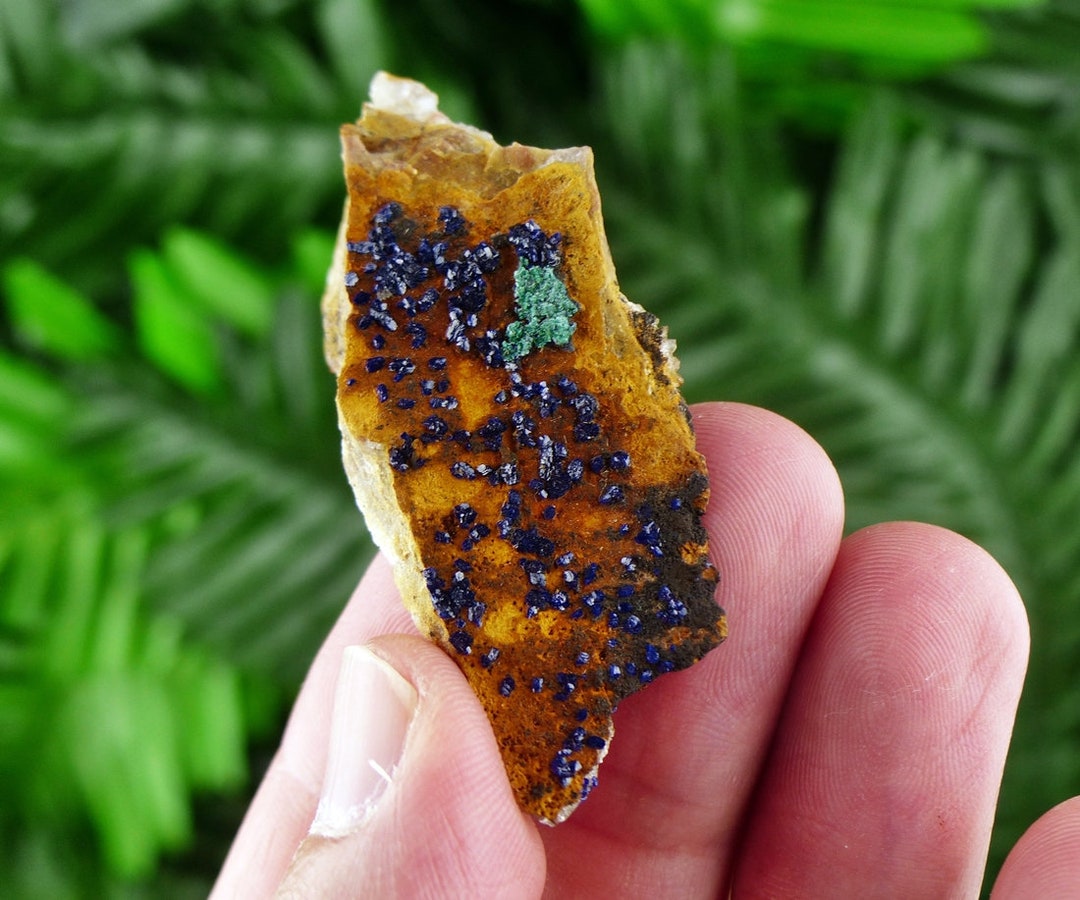 Amazing Raw Azurite Crystal on Quartz Azurite Malachite - Etsy