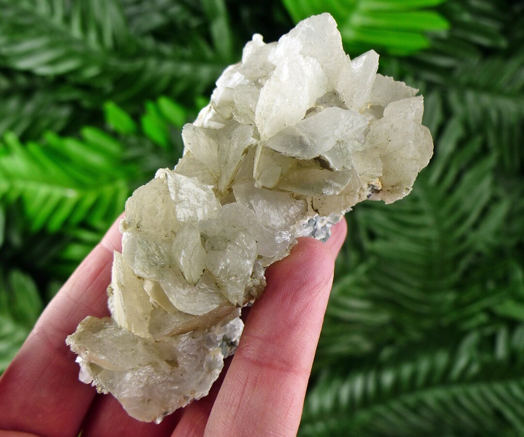 Calcite With Chlorite, Raw Crystal, Natural Mineral, Spirituality ...