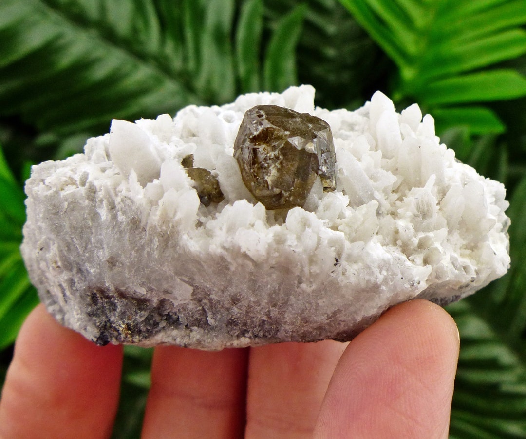 Sphalerite Var. Cleiophane With Quartz Crystal Mineral Natural Crystal ...