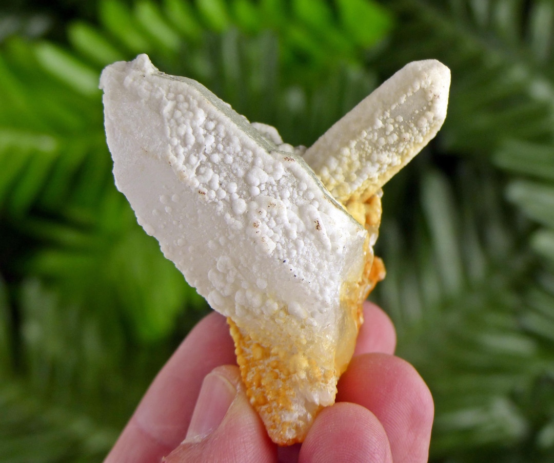 Amazing Milky Quartz With Snow White Calcite, Raw Crystal, Natural ...