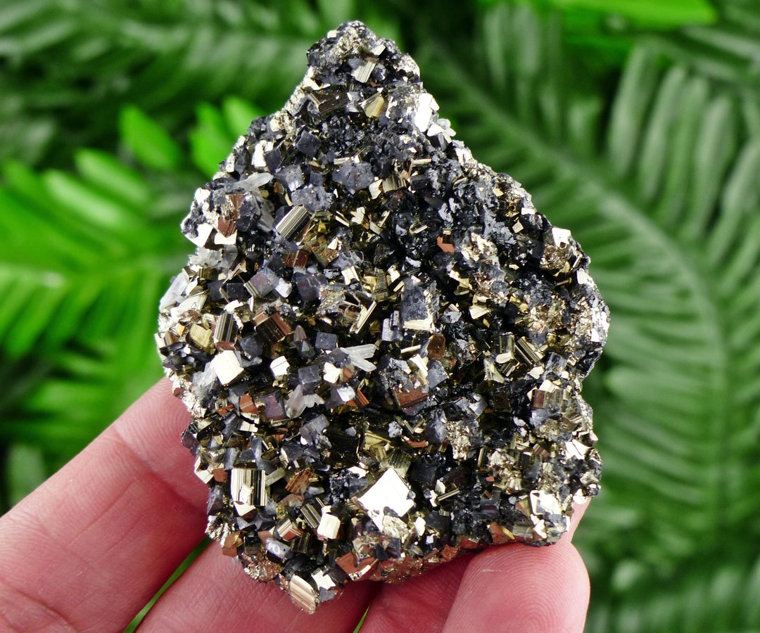 Amazing Pyrite With Sphalerite and Galena, Raw Crystal, Natural Mineral ...
