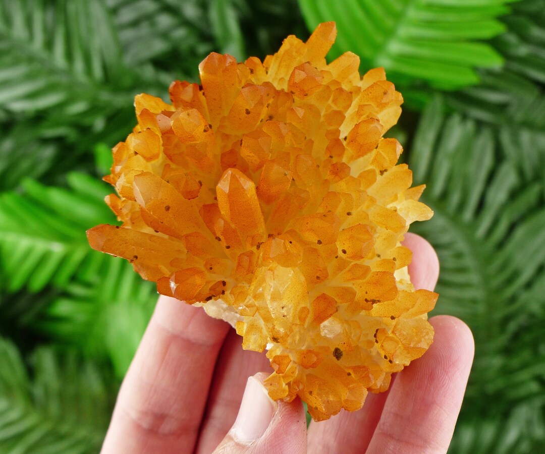 Quartz With Iron Oxide Quartz Crystal Natural Mineral - Etsy