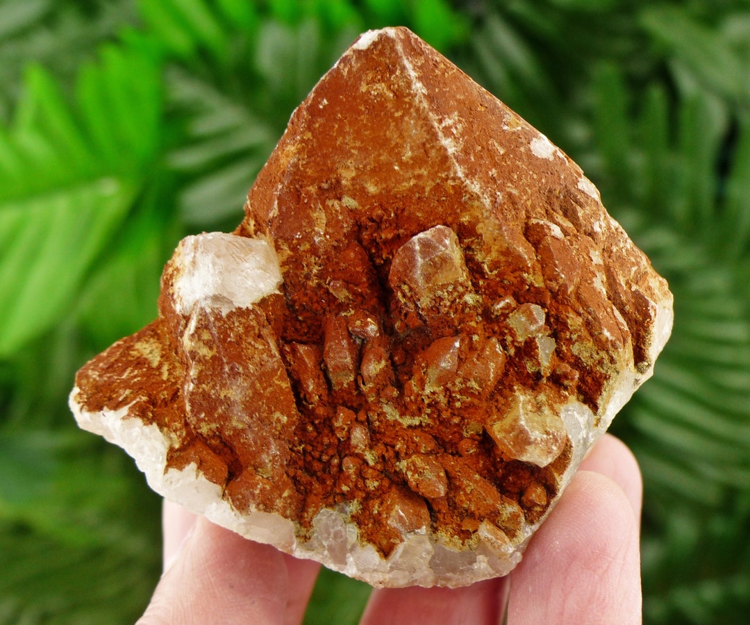 Quartz With Iron Oxide Crystal Mineral Natural Crystal - Etsy