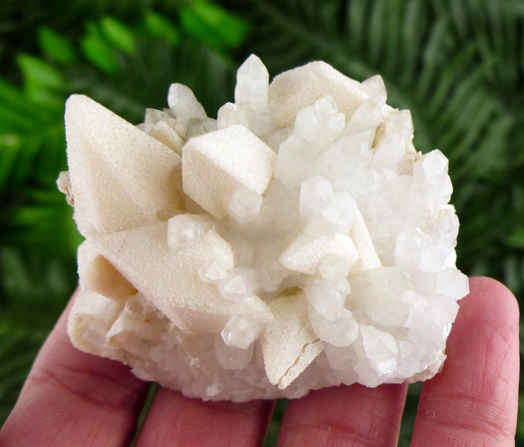 Amazing Milky Quartz With Calcite, Crystal, Mineral, Natural Crystal ...