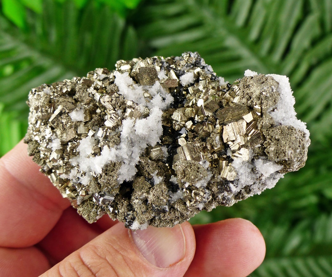 Rare Pyrite With Quartz and Sphalerite, Raw Crystal, Mineral, Natural ...
