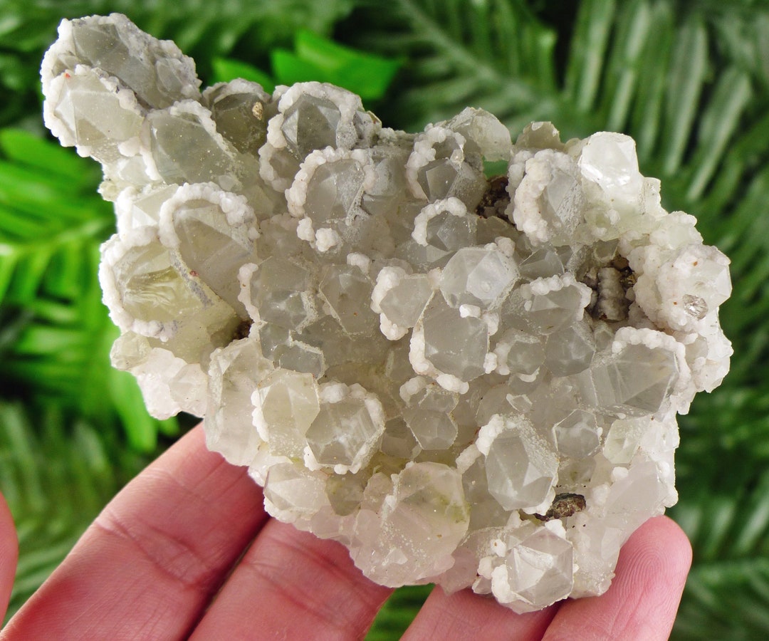 Amazing Milky Quartz With Snow White Calcite, Raw Crystal, Natural ...