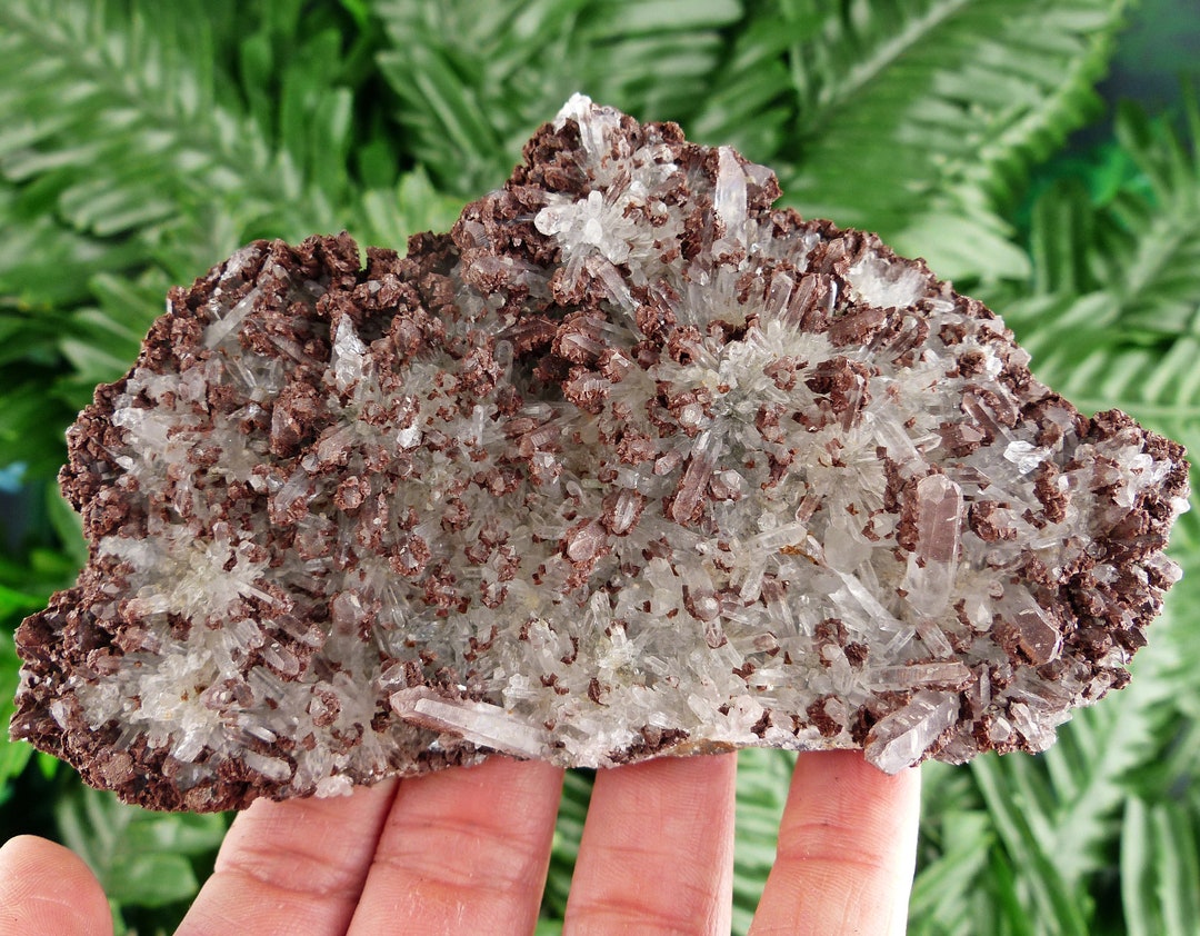 Rare Clear Quartz With Calcite, Crystal, Mineral, Natural Crystal ...