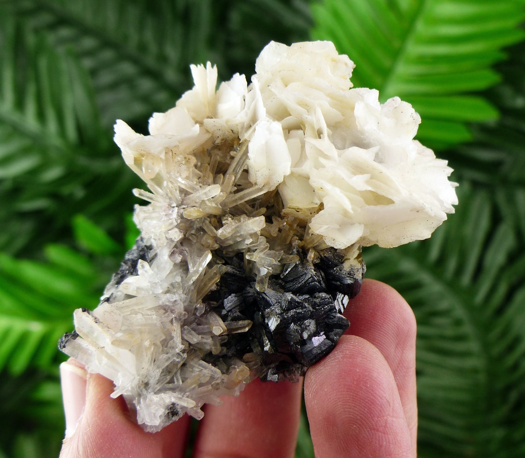 Amazing Sphalerite With Clear Quartz and Calcite, Crystals, Mineral ...