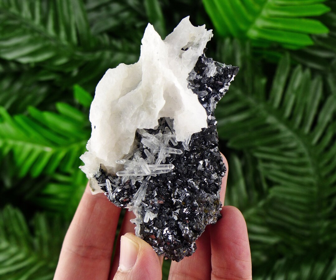 Rare Sphalerite With Skeletal Galena, Quartz and Calcite, Crystal ...