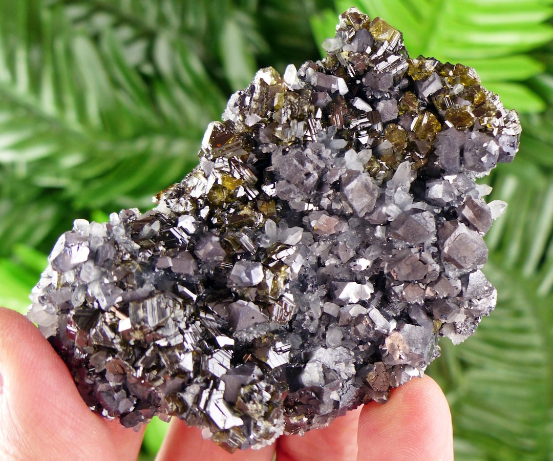 Rare Galena With Green Gem Sphalerite, Raw Crystal, Natural Mineral ...