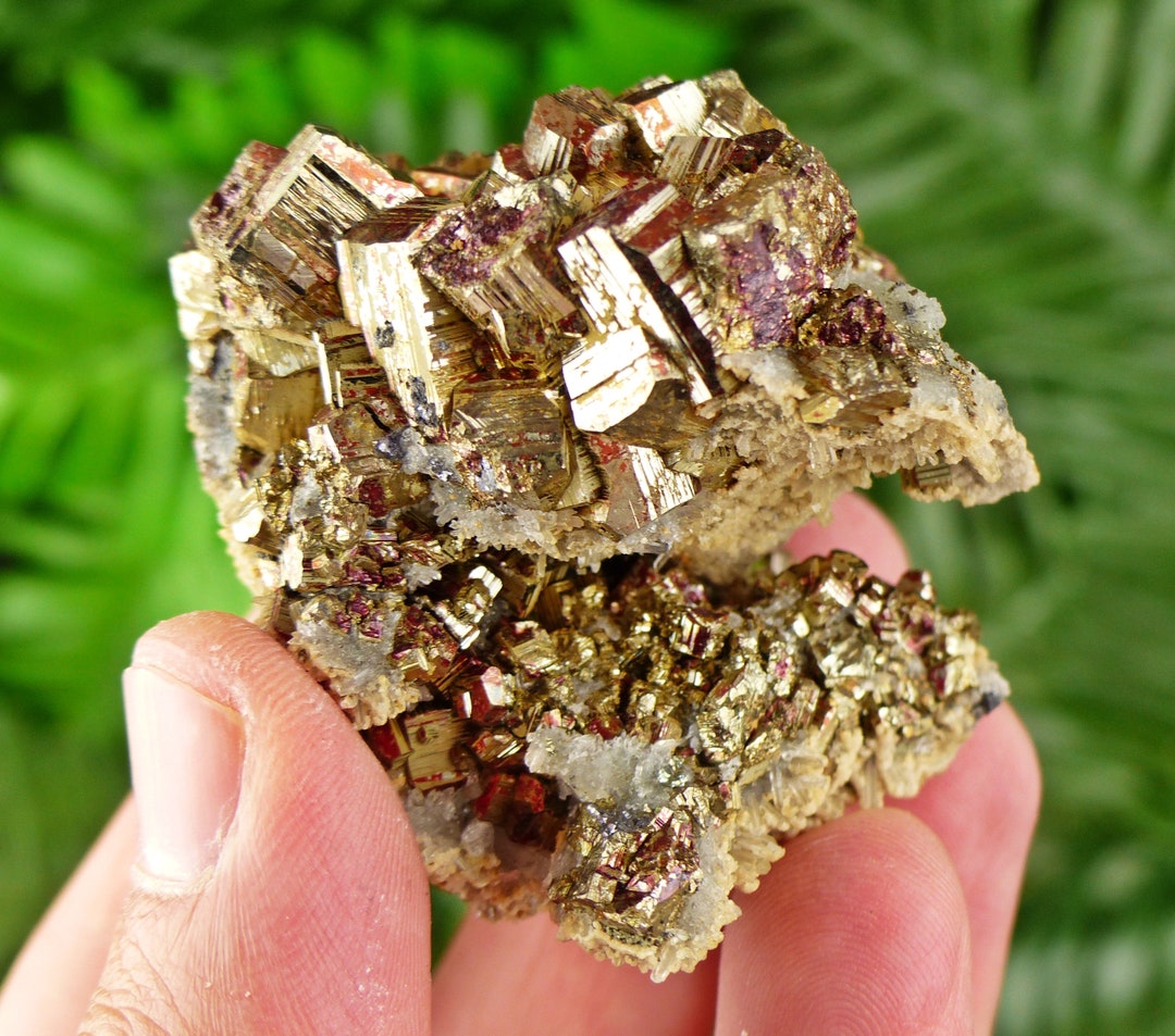 Amazing Pyrite With Hematite, Raw Crystal, Natural Mineral, Healing ...