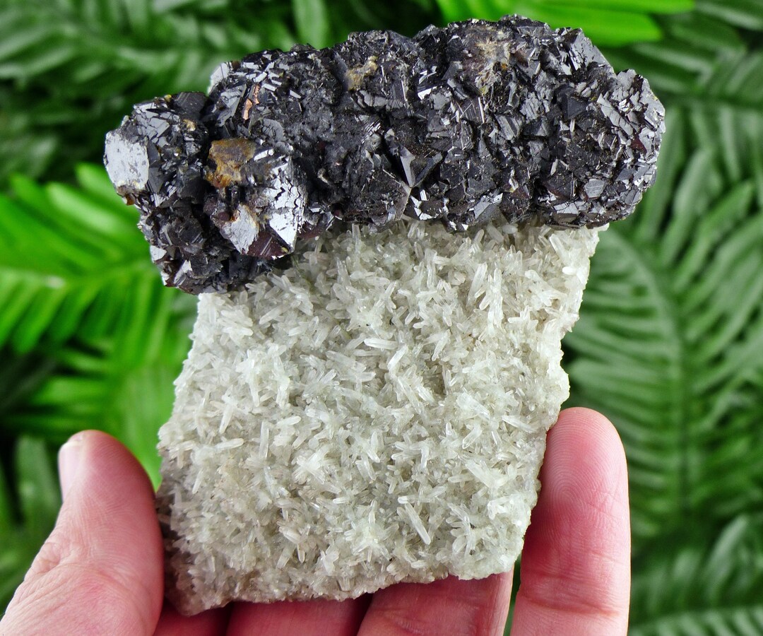 Amazing Quartz With Sphalerite, Raw Crystal, Natural Mineral, Healing ...