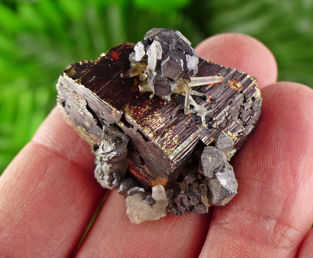 Amazing Pyrite With Hematite, Galena and Quartz, Raw Crystal, Natural ...