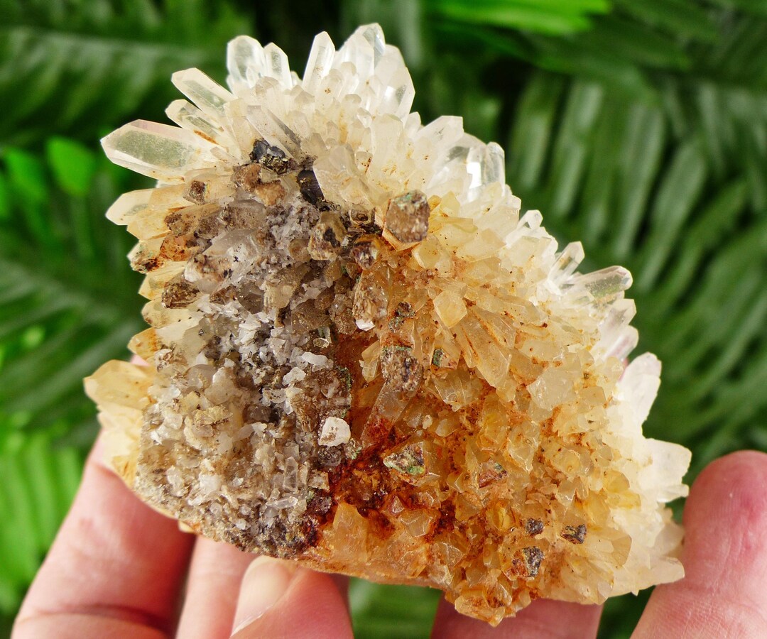 Amazing Quartz With Iron Oxide, Raw Crystal, Natural Mineral, Healing ...