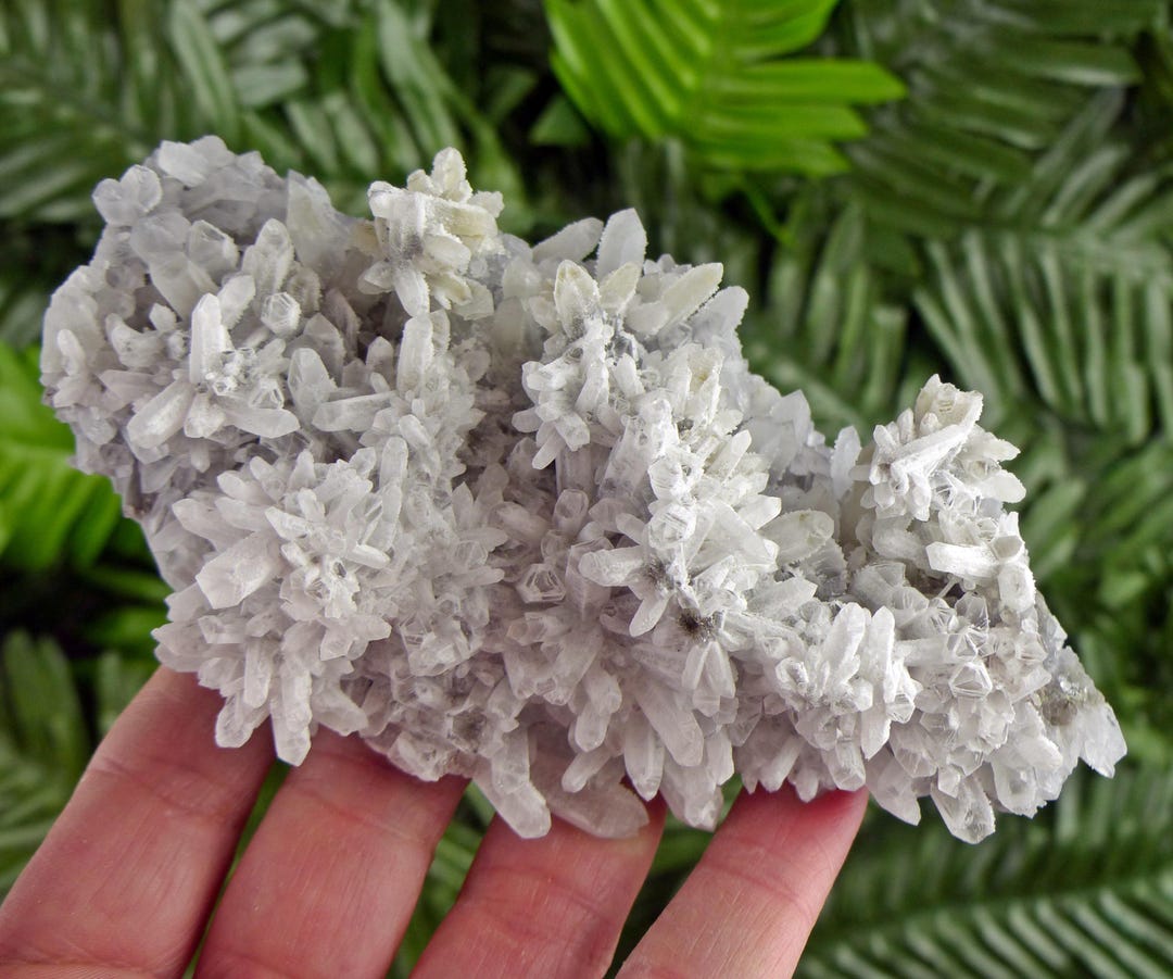 Milky Quartz With Calcite, Raw Crystal, Natural Mineral, Healing ...