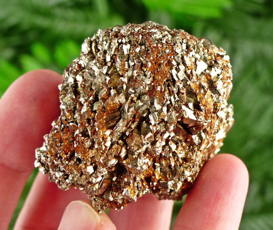 Amazing Pyrite With Iron Oxide, Raw Crystal, Natural Mineral, Healing ...