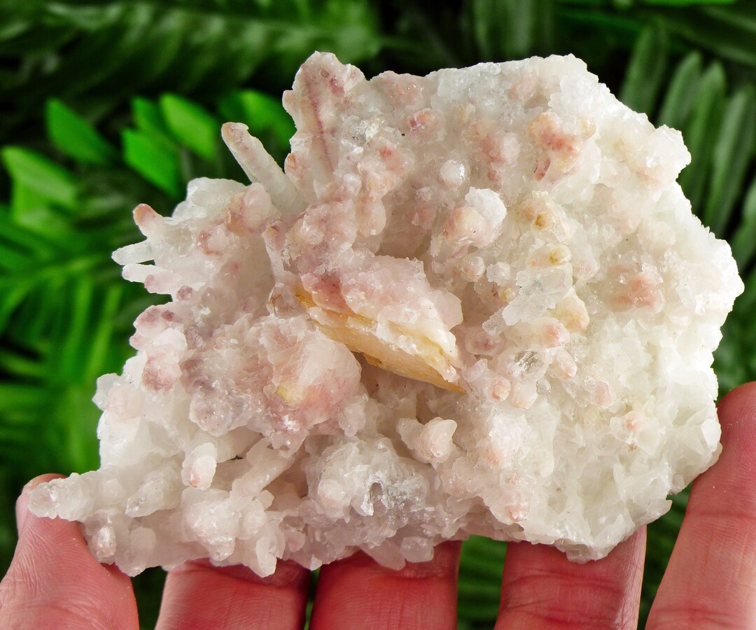 Amazing Quartz Fully Covered With Calcite and Hematite, Raw Crystal ...