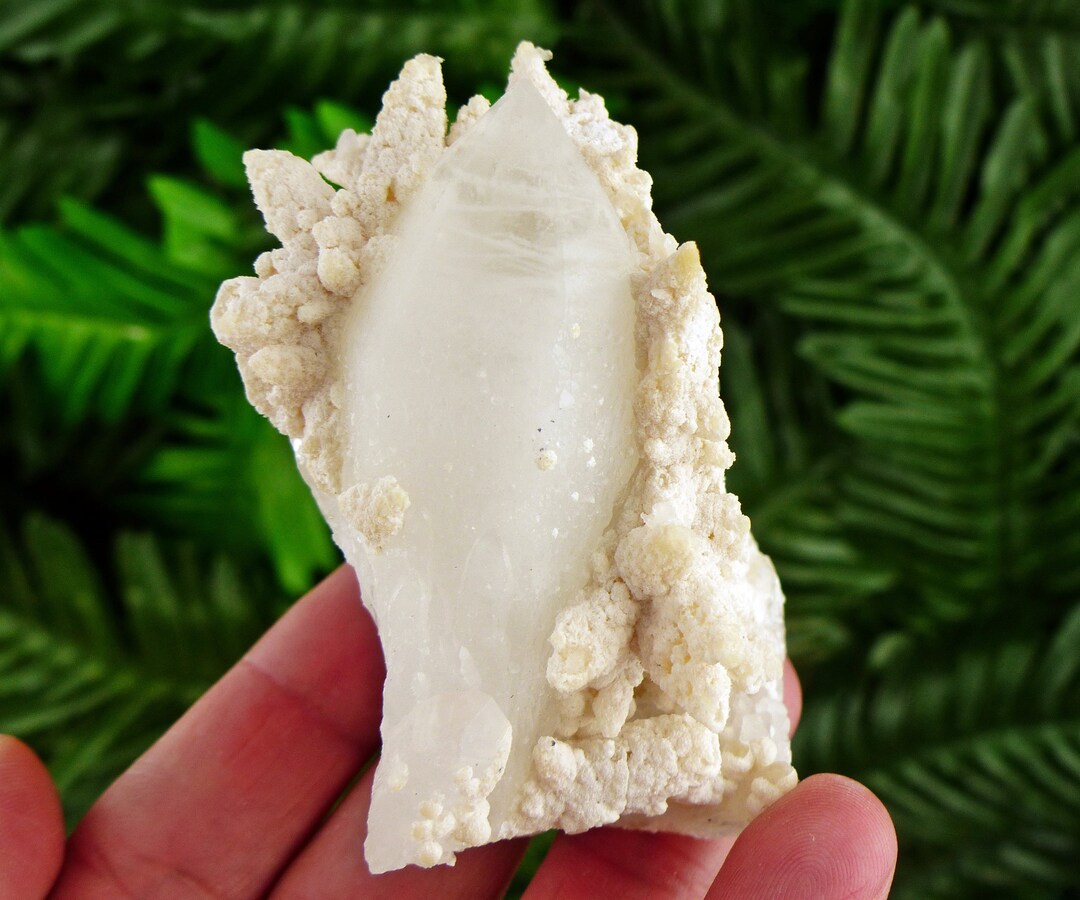 Milky Quartz With Calcite, Raw Crystal, Natural Mineral, Healing ...