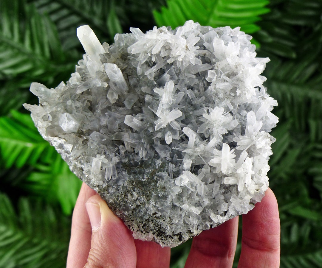 Rare Quartz Crystallization, Milky Quartz, Raw Crystal, Natural Mineral ...