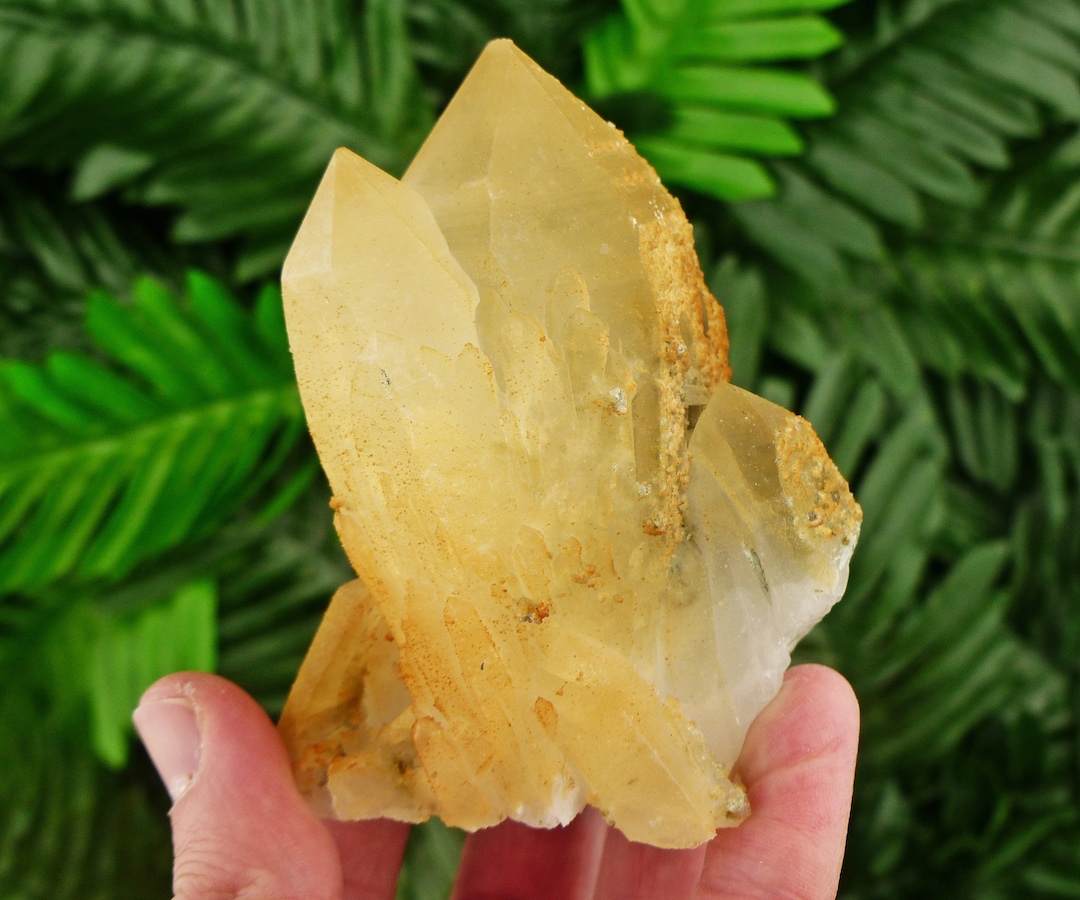 Quartz With Iron Oxide, Orange Quartz, Raw Crystal, Natural Mineral ...