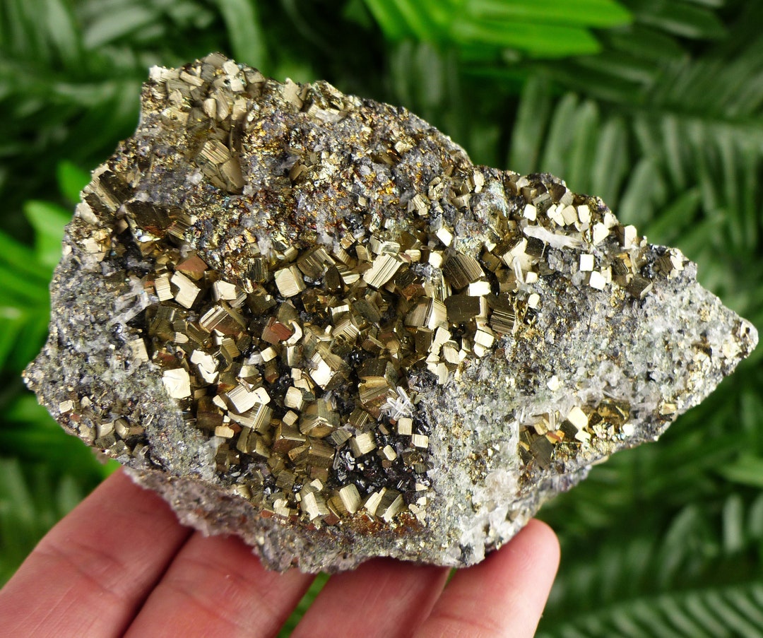 Amazing Pyrite With Sphalerite, Raw Crystal, Natural Mineral ...