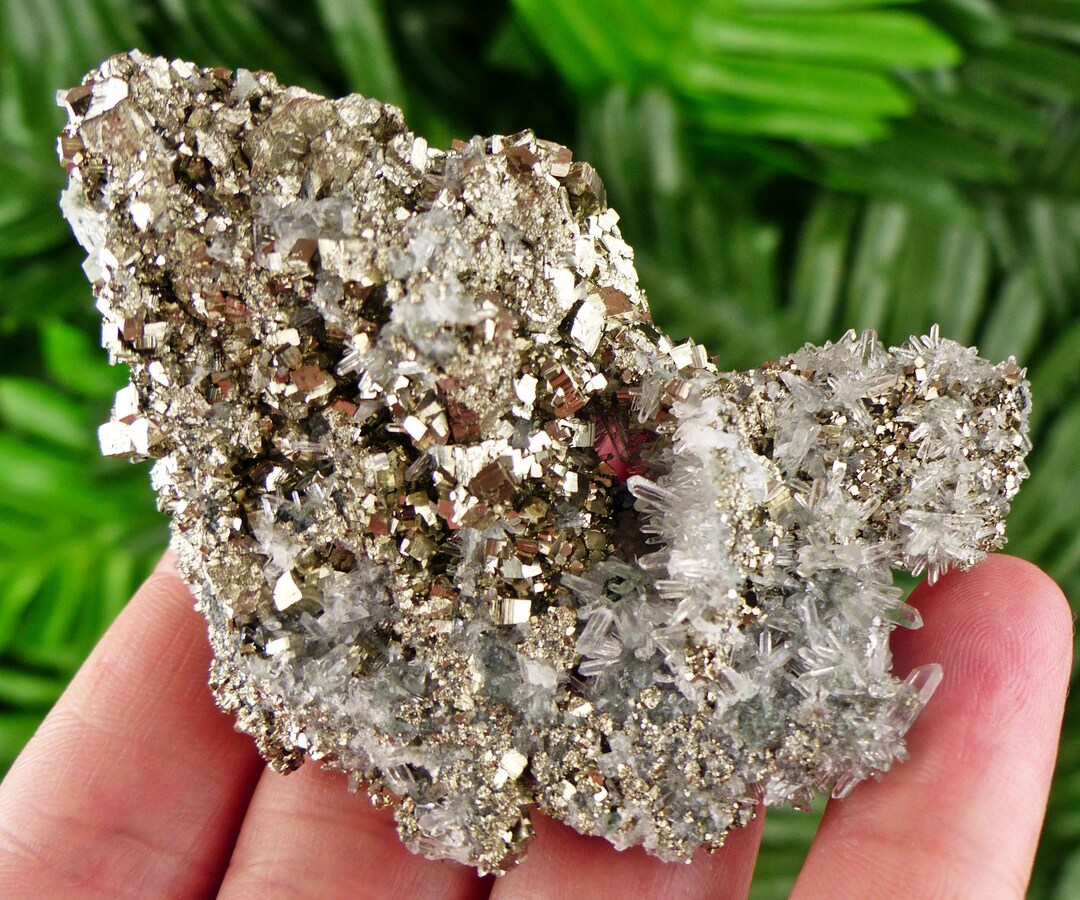 Amazing Quartz With Pyrite, Raw Crystal, Natural Mineral, Healing ...