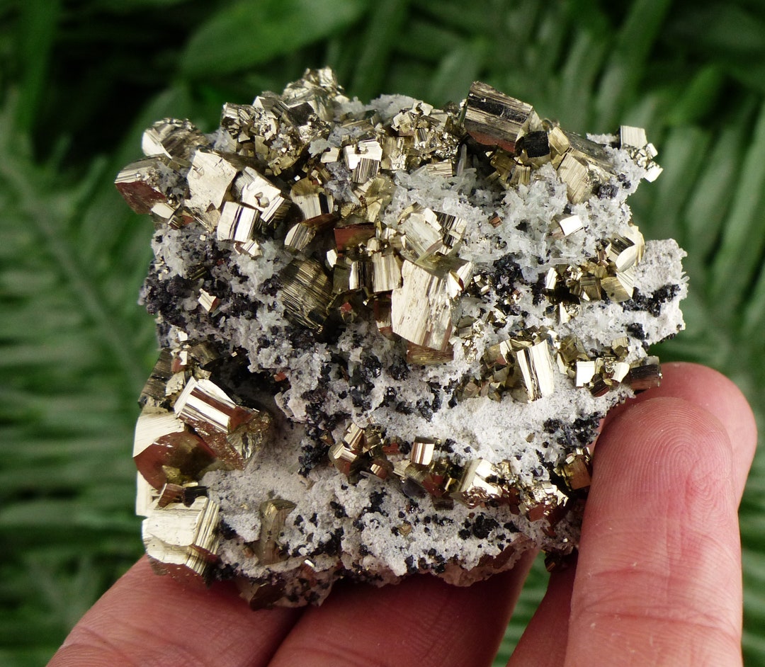 Amazing Pyrite With Quartz and Sphalerite, Amazing Color, Pyrite ...