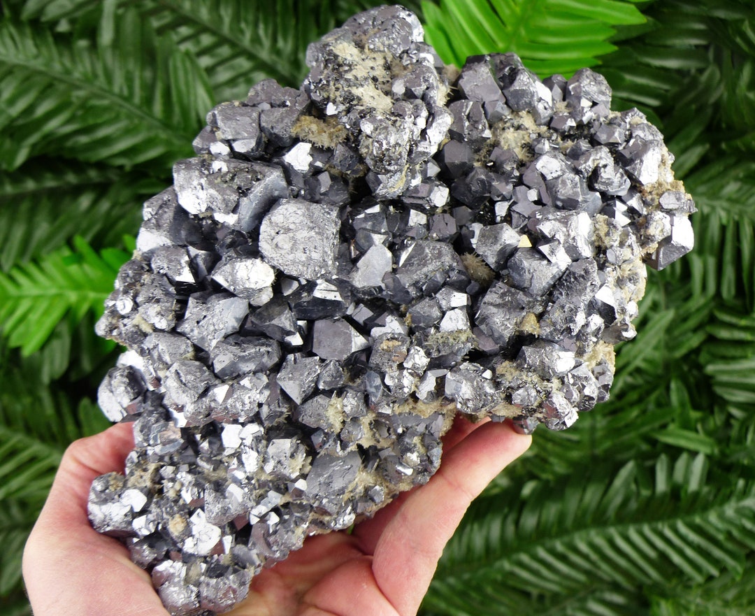Museum Big Galena With Quartz Crystal, Galena, Raw Crystal, Natural ...