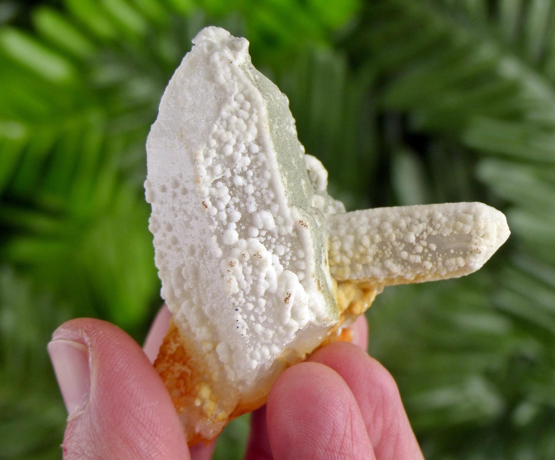 Amazing Milky Quartz With Snow White Calcite, Raw Crystal, Natural ...