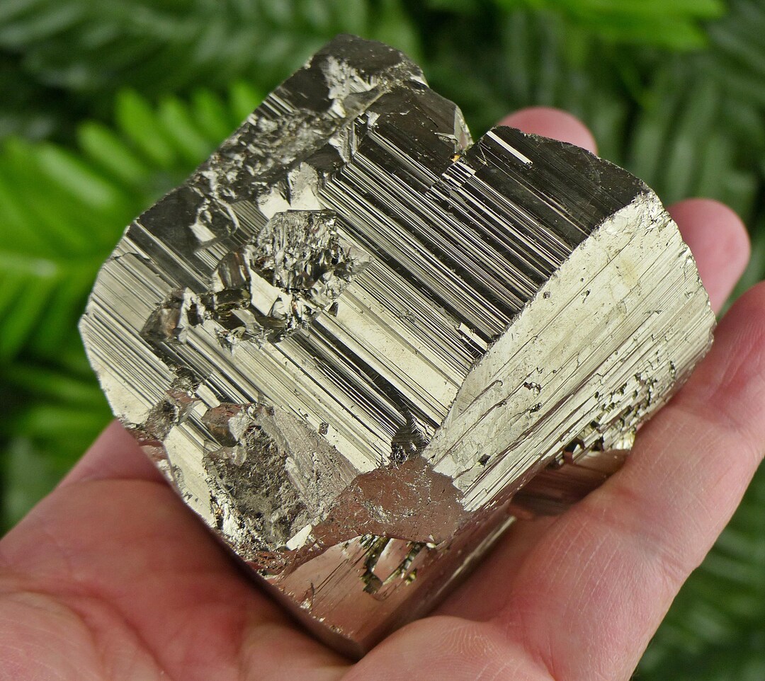 Amazing BIG Golden Yellow Pyrite Crystal, Raw Crystal, Natural Mineral ...