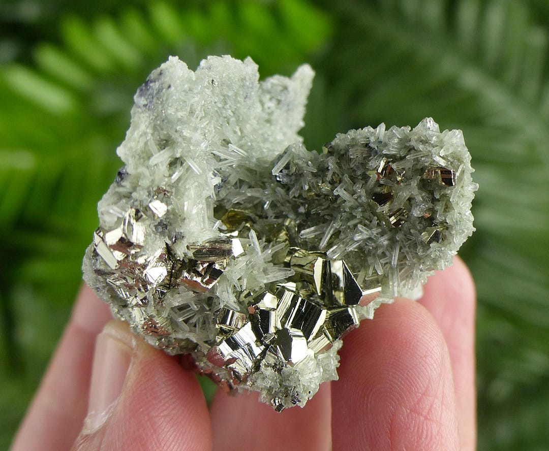 Amazing Shiny Quartz With Pyrite, Raw Crystal, Natural Mineral, Healing ...