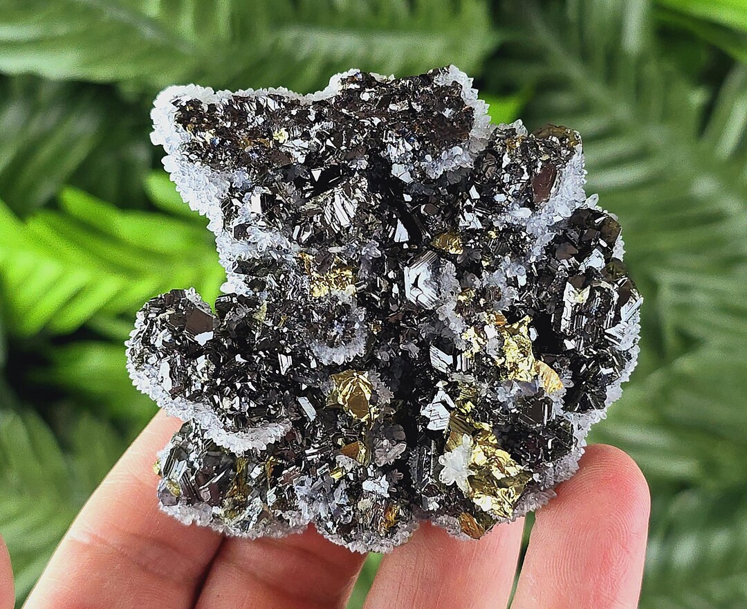 Amazing Sphalerite With Chalcopyrite and Quartz, Raw Crystal, Natural ...