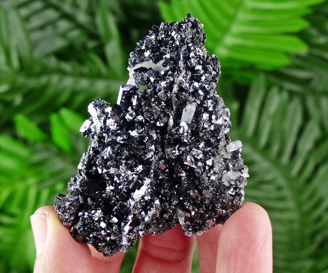 Rare Skeletal Galena With Quartz, Raw Crystal, Mineral, Natural Crystal ...