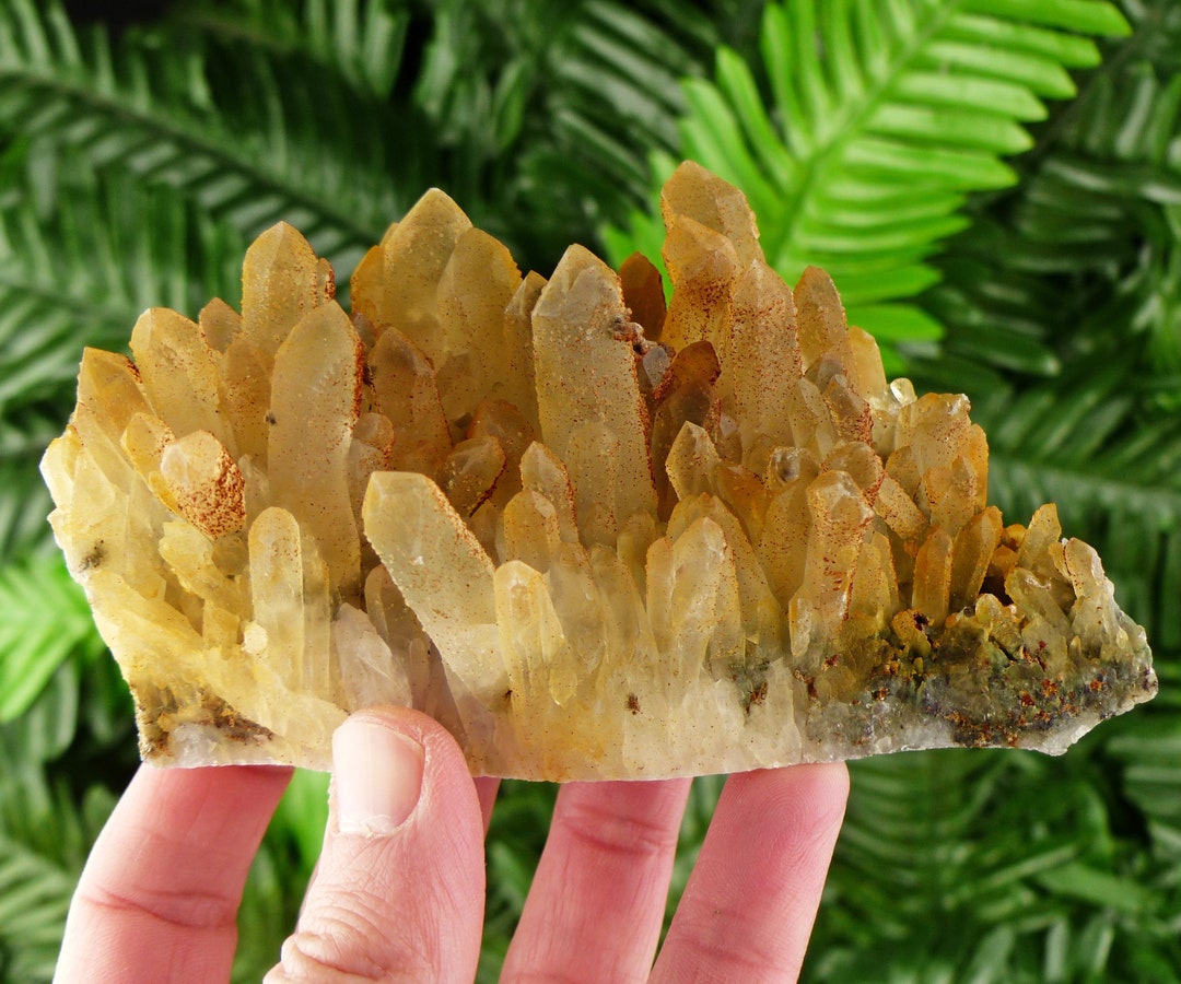 Very Nice Quartz With Iron Oxide, Quartz Crystal, Natural Mineral ...