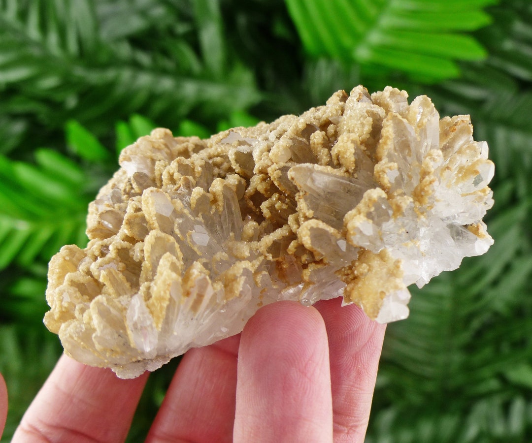 Quartz With Iron Oxide and Calcite, Quartz Crystal, Mineral, Natural ...