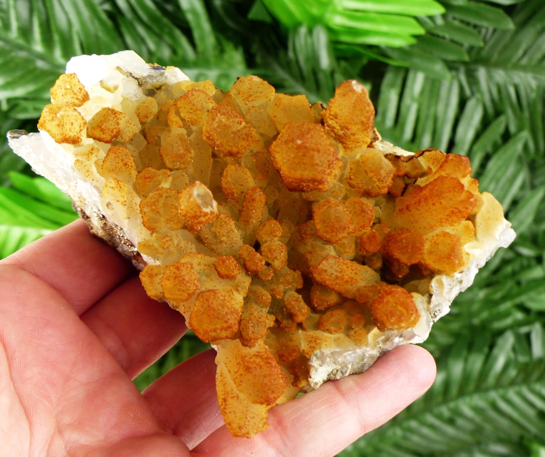 Amazing Quartz With Iron Oxide, Raw Crystal, Natural Mineral, Healing ...