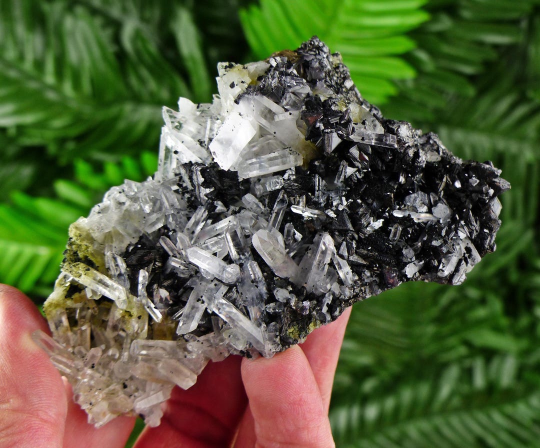 Amazing Sphalerite Tetrahedrons With Quartz, Raw Crystal, Natural ...